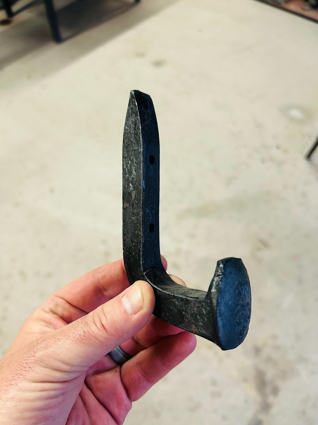 X4 Railroad Spike Hooks Hand Forged Blacksmithing FREE SHIPPING! Four RR Spike Hooks! - Etsy