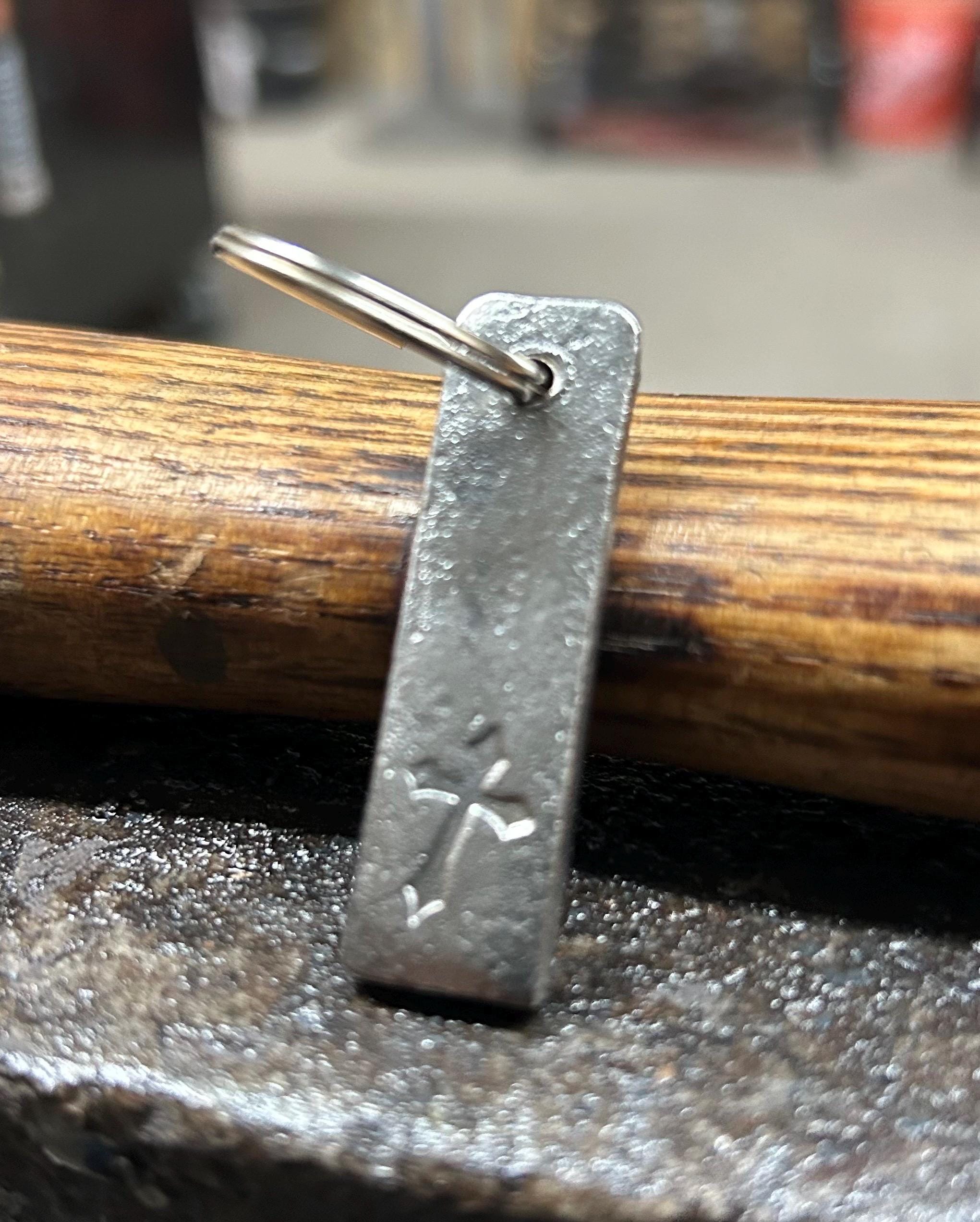 Cross Christian Keychain Hand Forged Blacksmithing Blacksmith FREE SHIPPING - Etsy