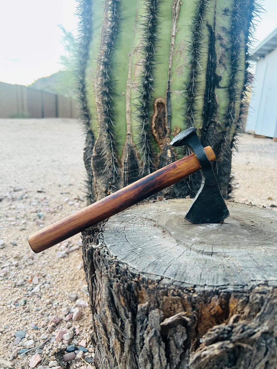 Hand Forged Railroad Spike Tomahawk With Leather Sheath - Etsy