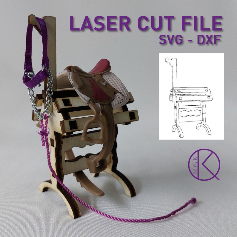 Wooden Saddle Stand, Saddle Room, Horse Stable, Laser Cut File, Xtool ...