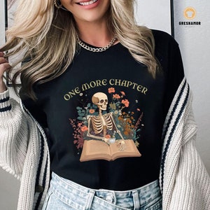 One More Chapter Shirt, Shirts About Books, Book Lover Shirt,reading ...