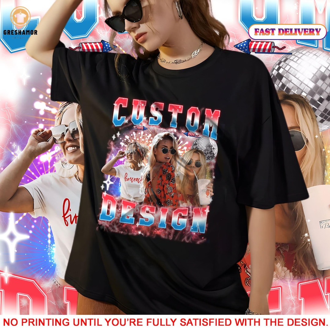 Custom Shirt With Girlfriend Face, Custom Your Own Picture Idea Graphic ...