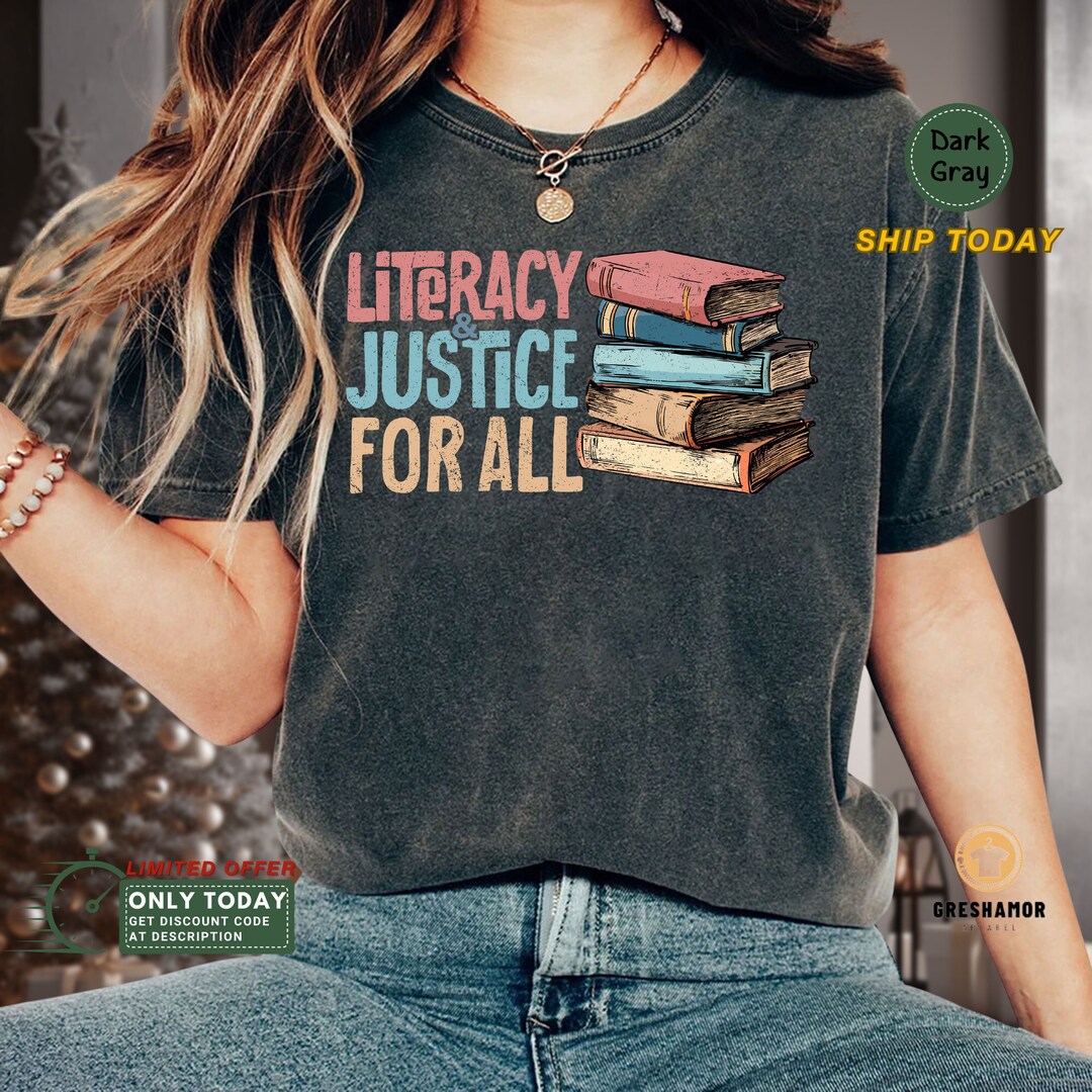 School Library Shirt, Gif for Librarian,vintage Reading Lover Tee ...