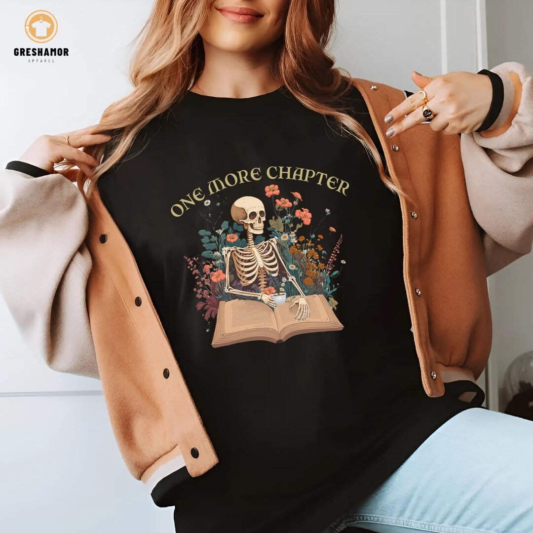 One More Chapter Shirt, Shirts About Books, Book Lover Shirt,reading ...