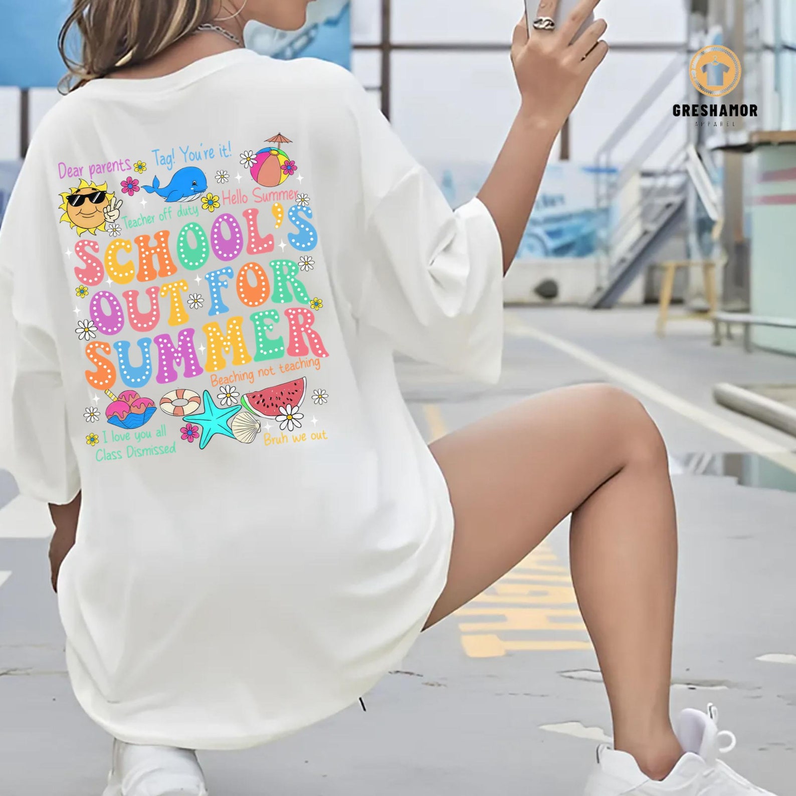 Custom Last Day of School School's Out for Summer Teacher Shirt, End of ...