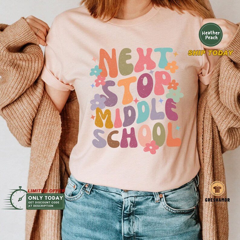Next Stop Middle School Shirt Fifth Grade Graduation Shirt - Etsy