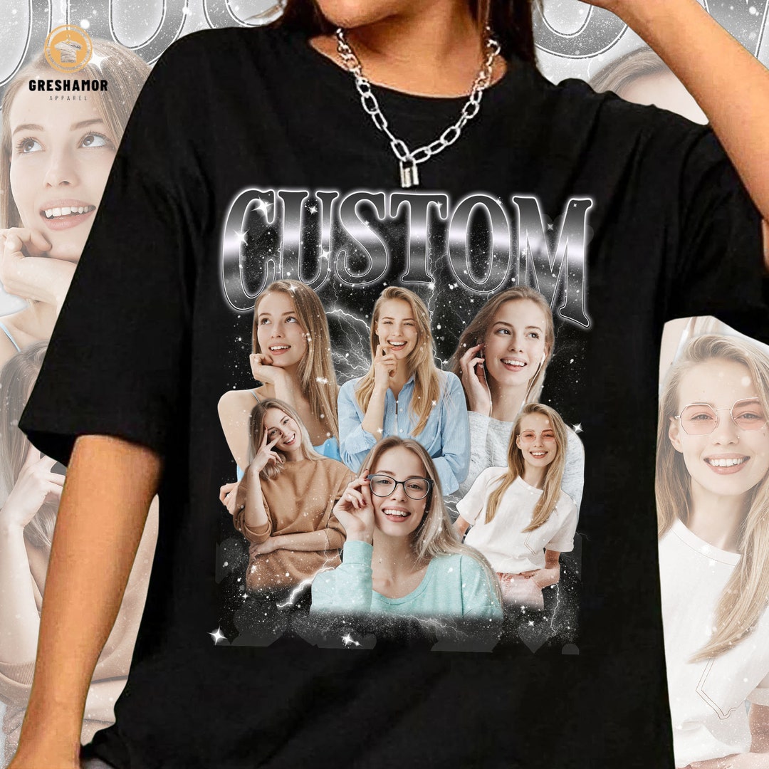 Custom Shirt With Girlfriend Face Tee, Your Own Picture Idea Birthday ...