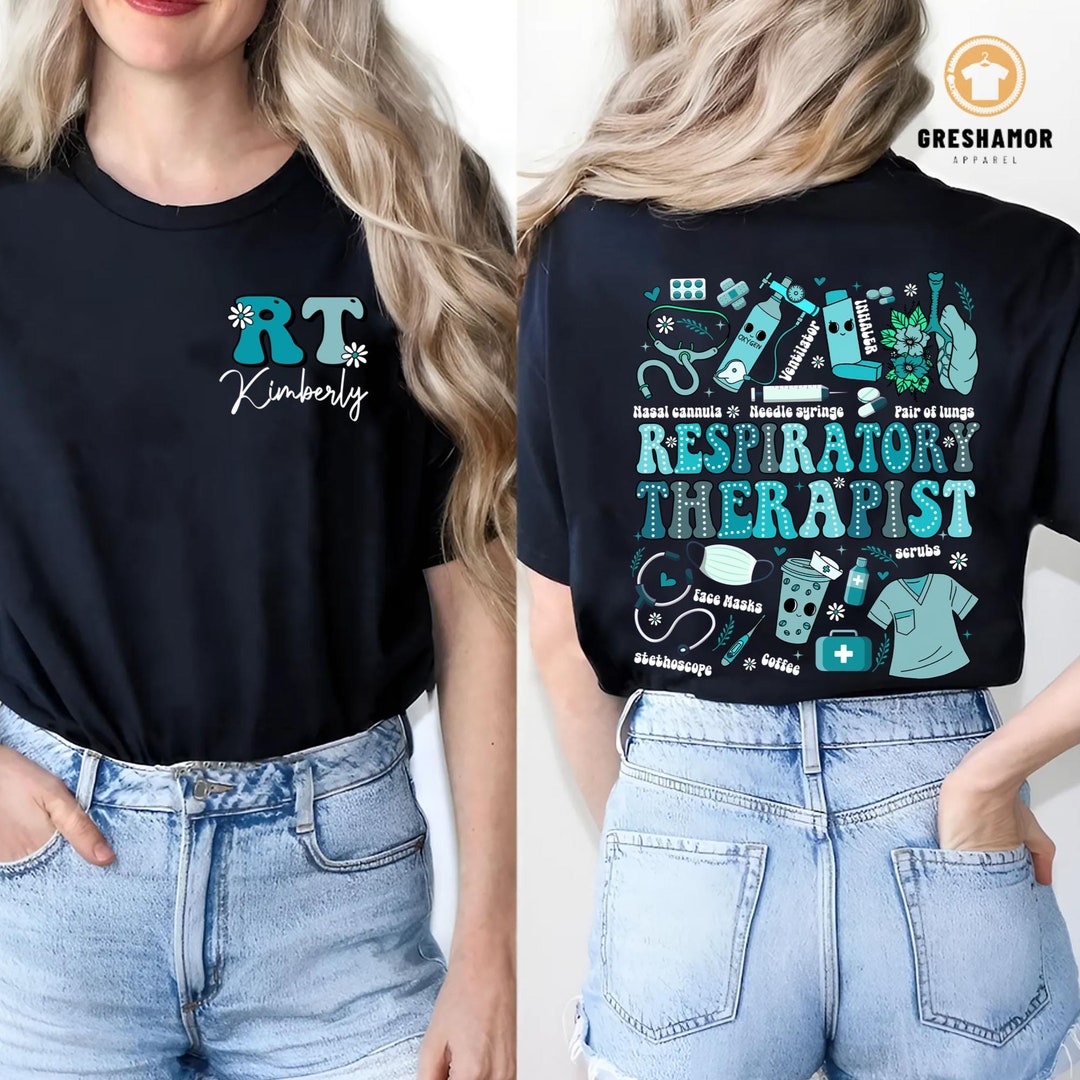 Personalized Respiratory Therapist Shirt: RT Floral Tee - Etsy