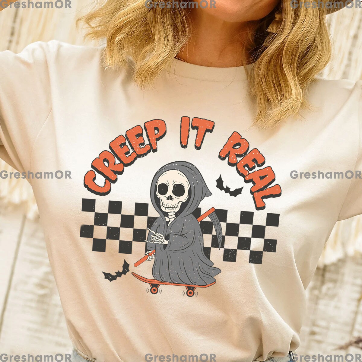 Creep it Real Shirt, Retro Halloween T Shirt sold by Uzochi | SKU ...