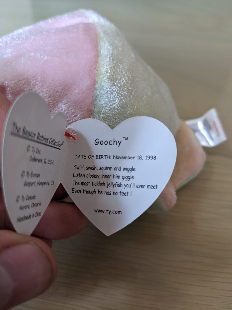 RARE Beanie Baby "goochy" - 1998 - Mint Condition With Errors (tush Tag ...