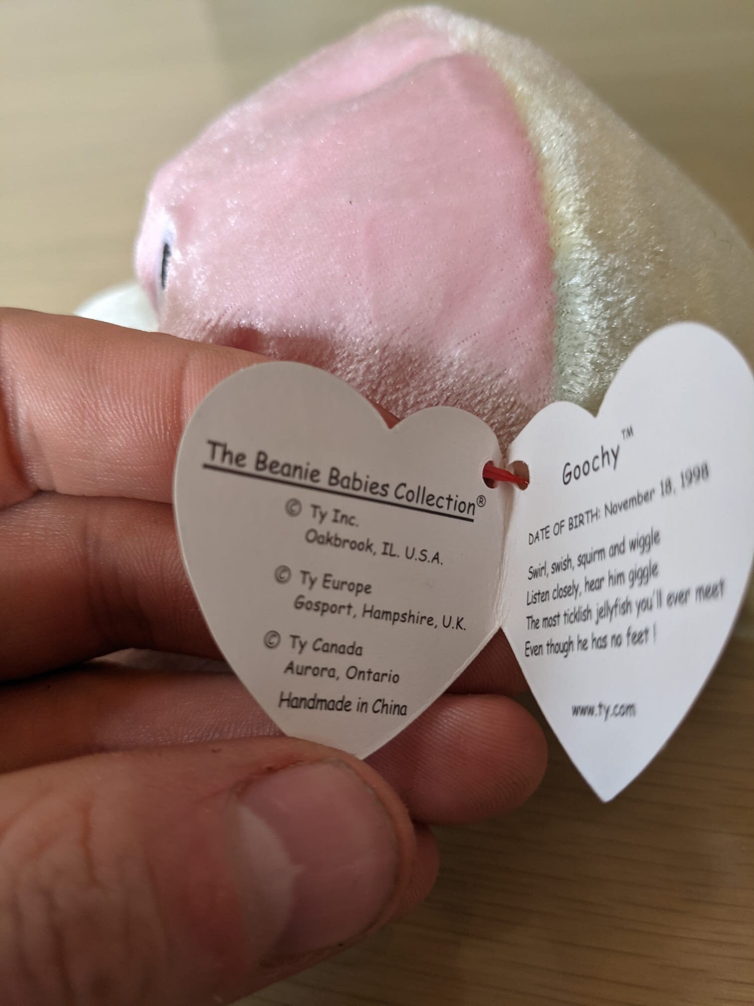 RARE Beanie Baby "goochy" - 1998 - Mint Condition With Errors (tush Tag ...