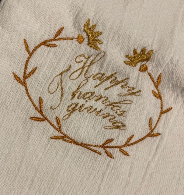 Happy Thanksgiving MACHINE EMBROIDERY FILE Dst Hus Pes Jef Exp - Etsy