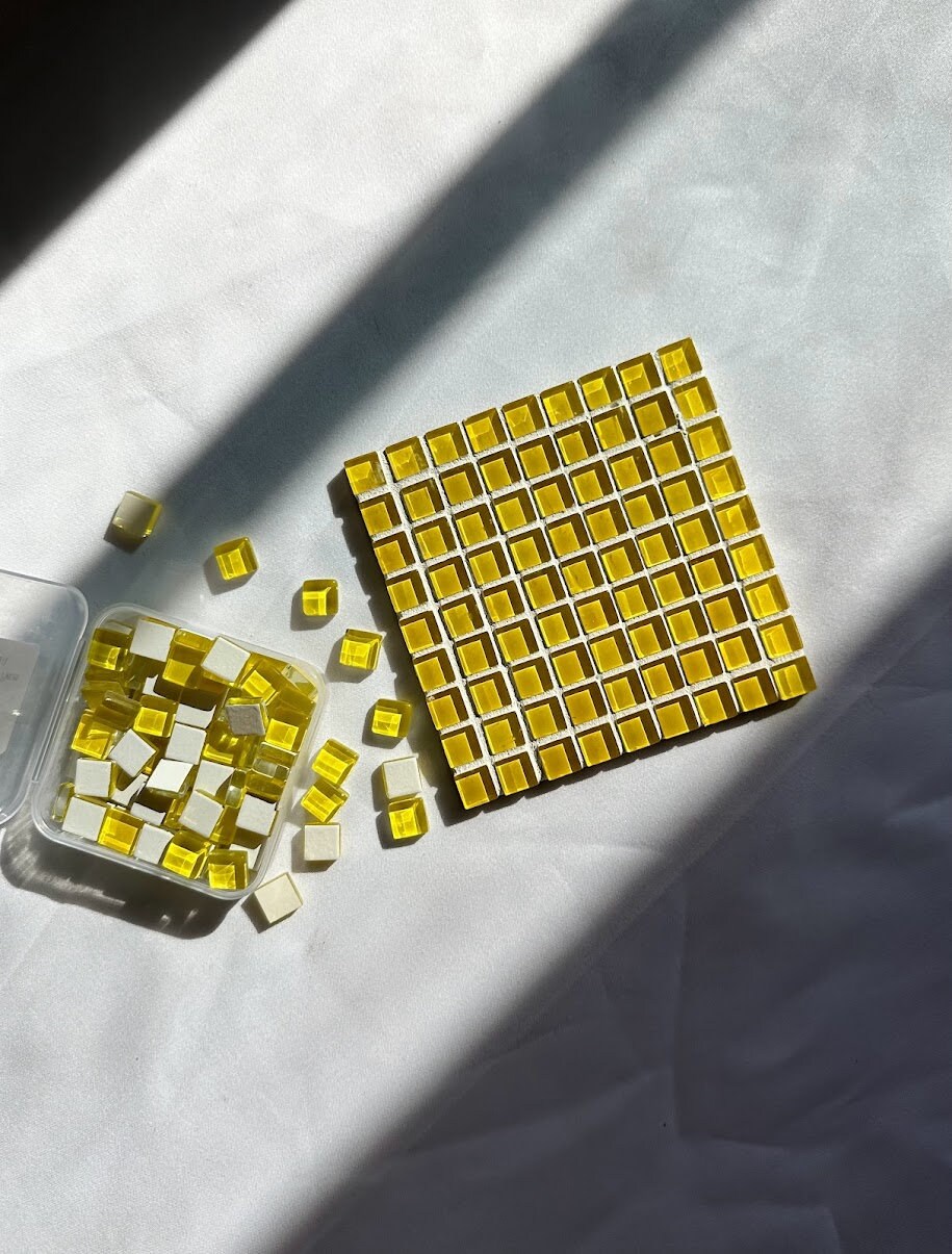 Glass Tile Mini Table Handmade Jewelry Displays Decoration Housewarming ...