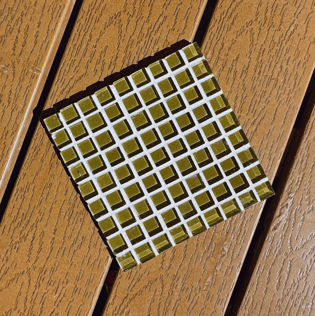 Square Glass Tile Coaster Handmade Drink Coaster Jewelry - Etsy