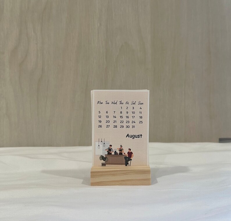 2025 Mini Desk Calendar | 12 Month Seasonal Desk Calendar | Stand ...