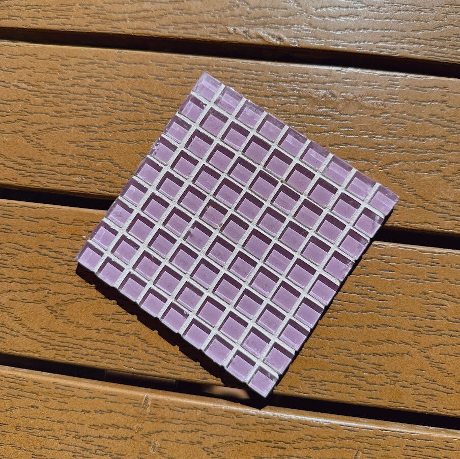 Square Glass Tile Coaster Handmade Drink Coaster Jewelry - Etsy