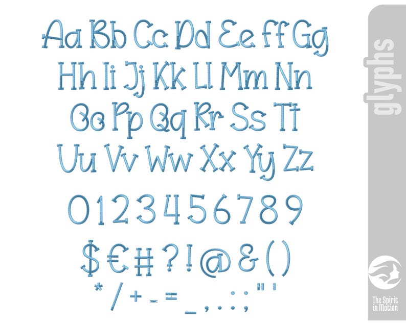 Cheeky Style Display Embroidery Font | Cartoon Machine Embroidery ...
