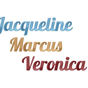 Script Embroidery Font Bundle #2 | 10 Hand-digitized Script Fonts ...