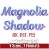 7 BX Two-color Embroidery Fonts Bundle, Machine Embroidery Font BX ...