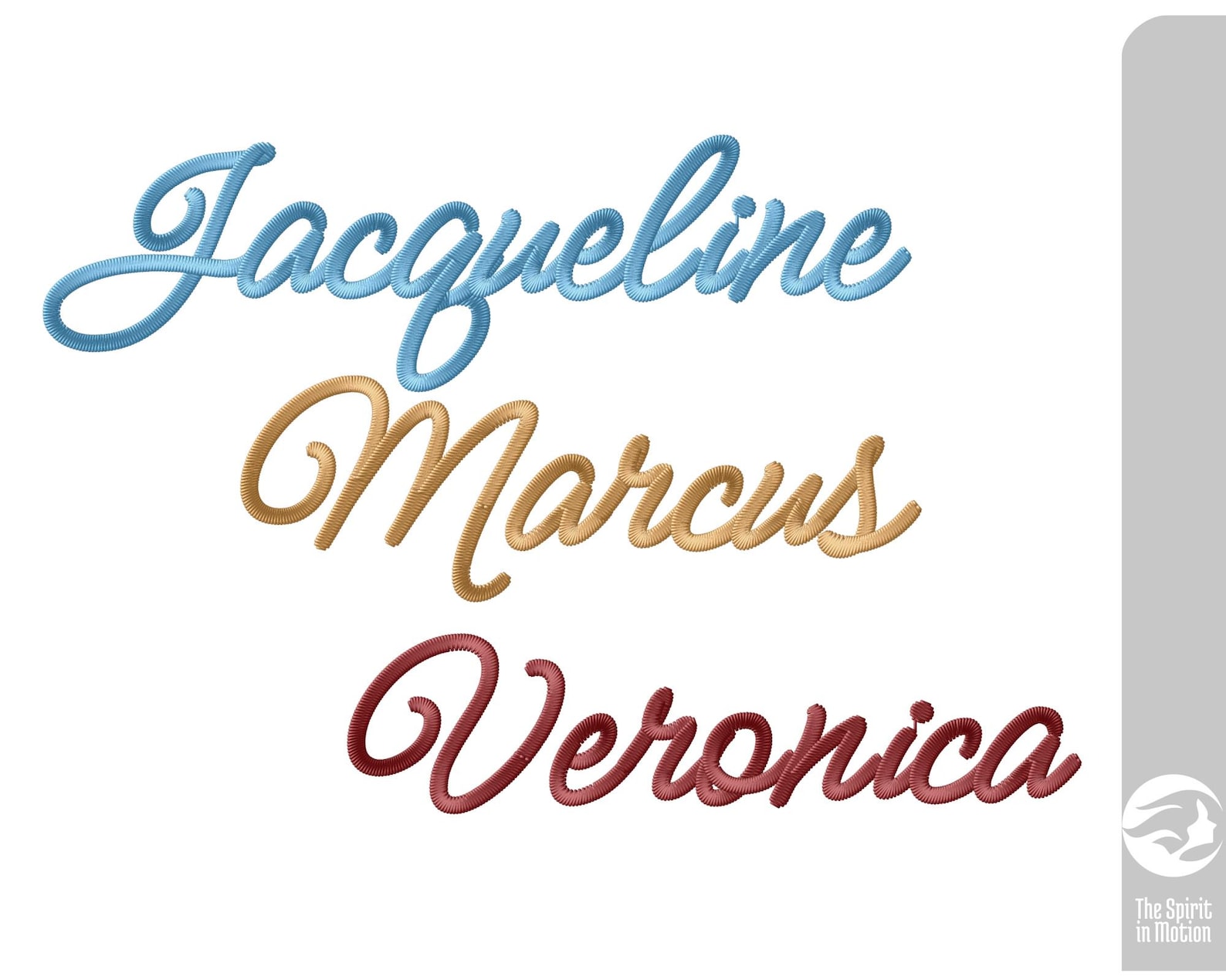 Script Embroidery Font Bundle #2 | 10 Hand-digitized Script Fonts ...