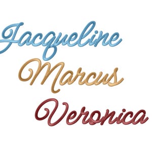 Script Embroidery Font Bundle #2 | 10 Hand-digitized Script Fonts ...