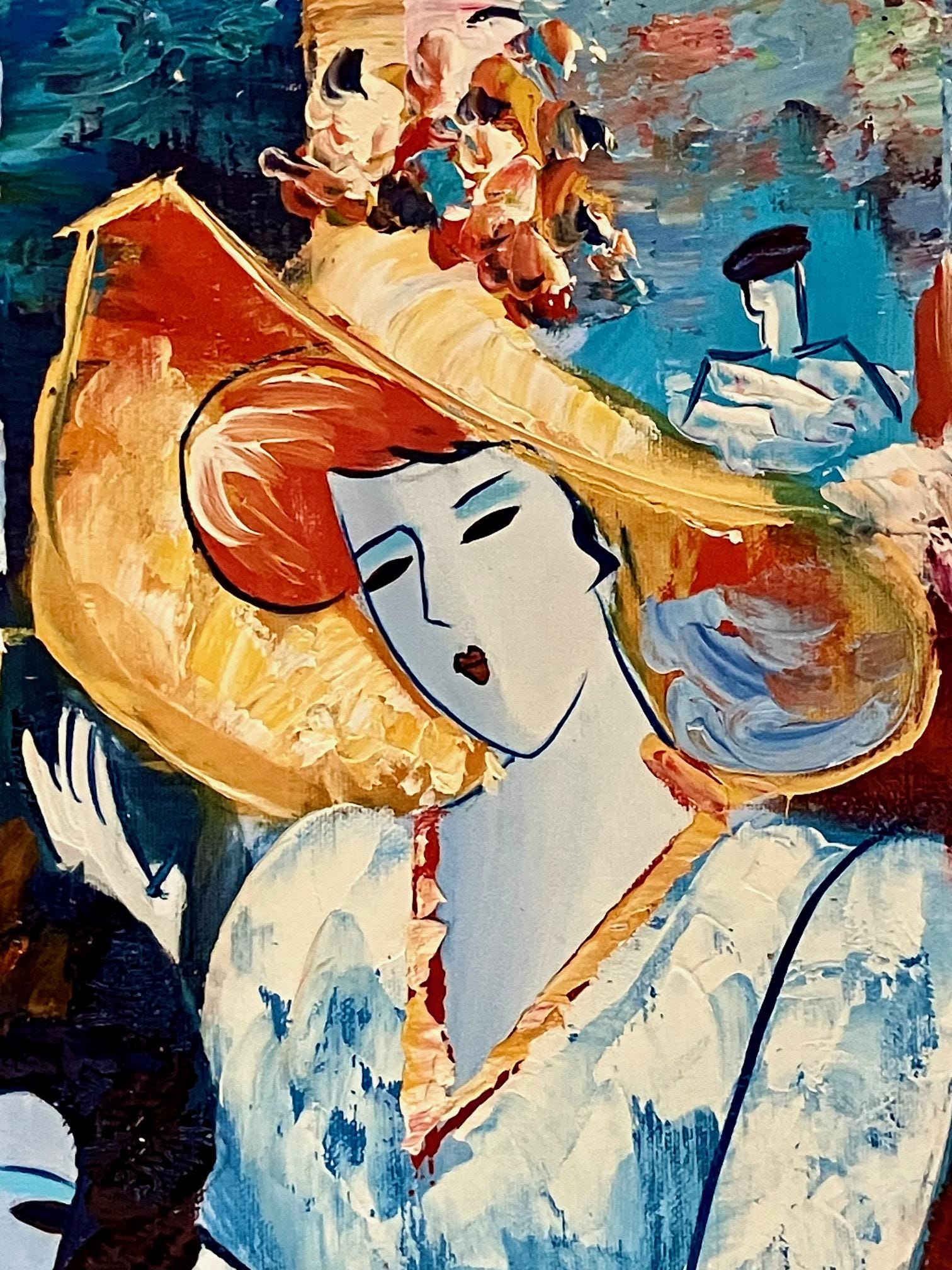 Two Women Seaside Tea - Original Oil on Canvas (P. Sloot) - Etsy