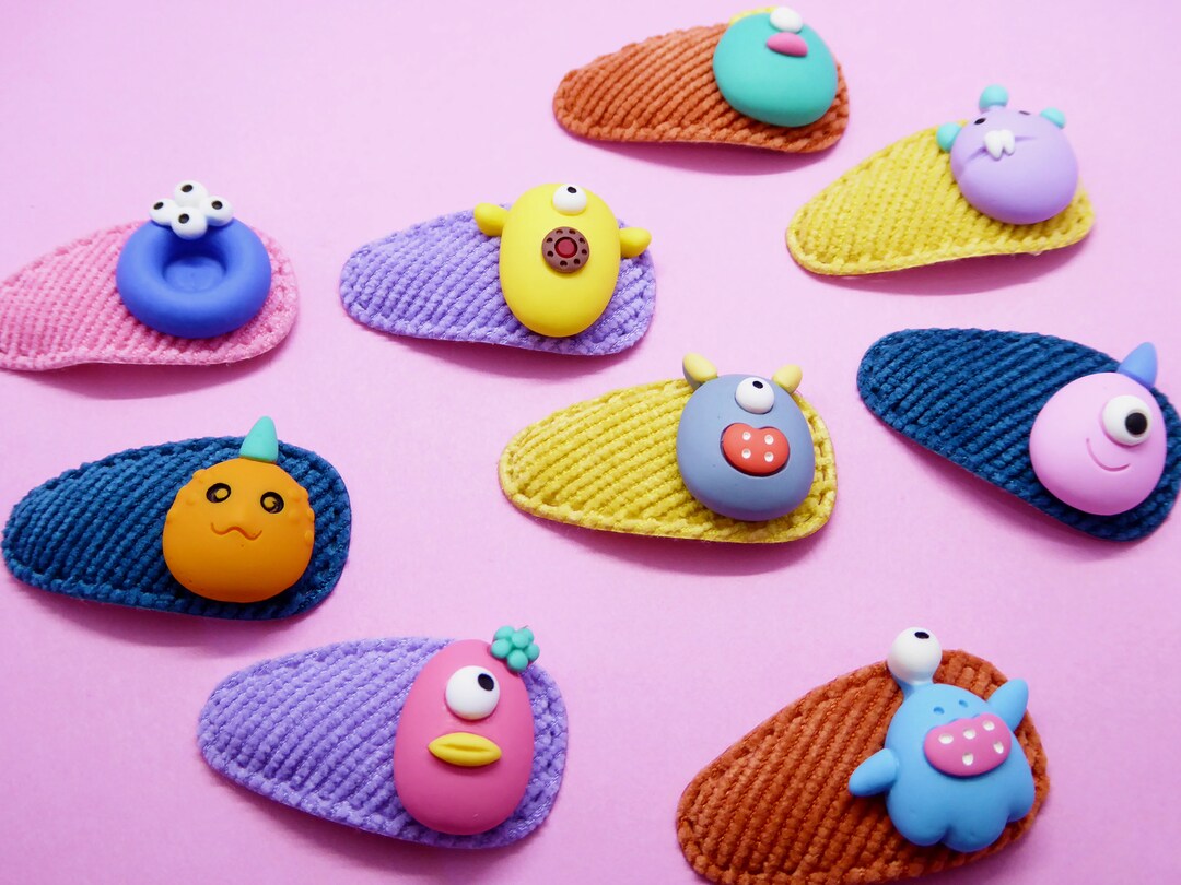 RAWR Mini Monster Clips for Little Monsters! - 9 Difference Colours ...