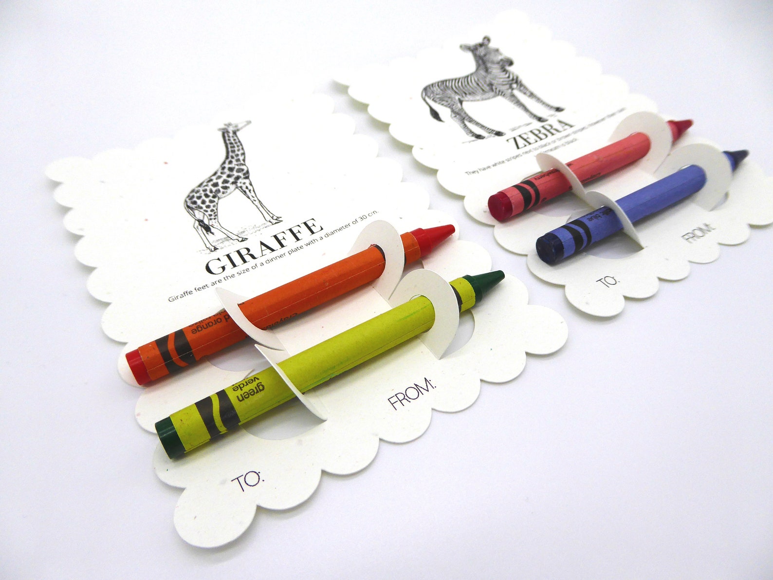 Safari Party Coloring Party Favors 6 Different Animals With - Etsy