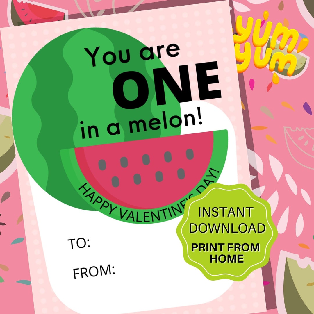 Watermelon Valentine's Cards, Cute Valentines, Printable Cards, Cricut ...