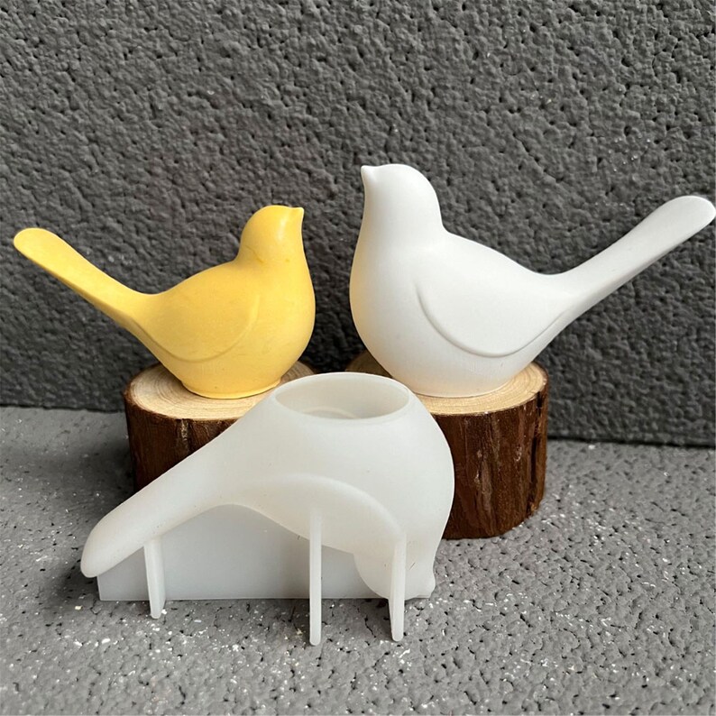 3D Bird Silicone Mold, DIY Resin Clay Plaster Craft - Etsy