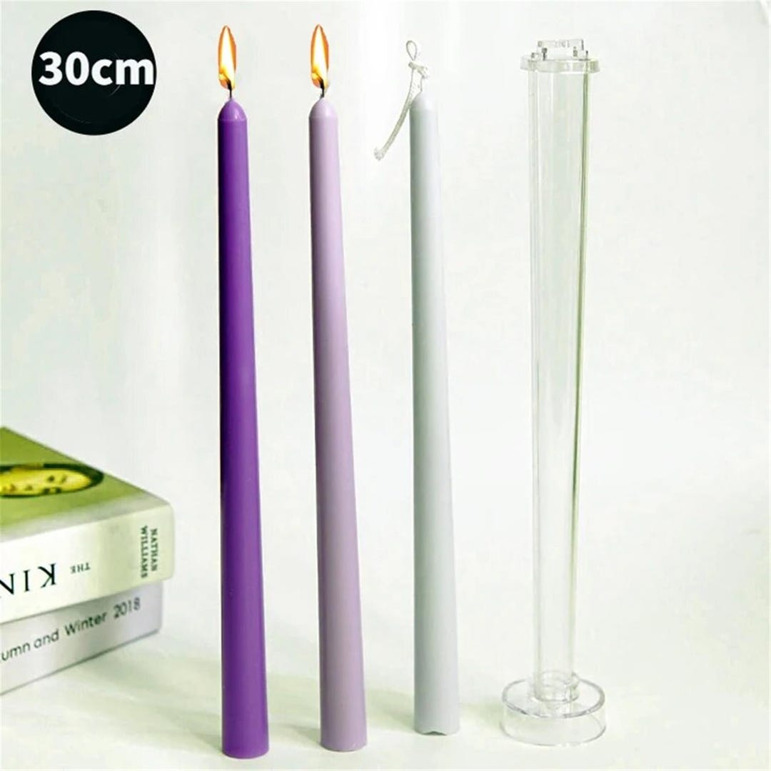 Long Pole Candle Mold | Acrylic Taper & Church Candles (30cm) - Etsy