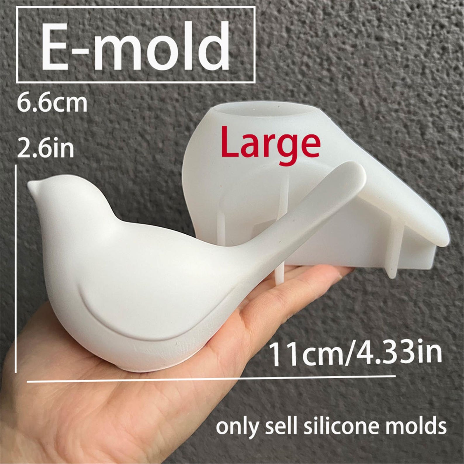 3D Bird Silicone Mold, DIY Resin Clay Plaster Craft - Etsy