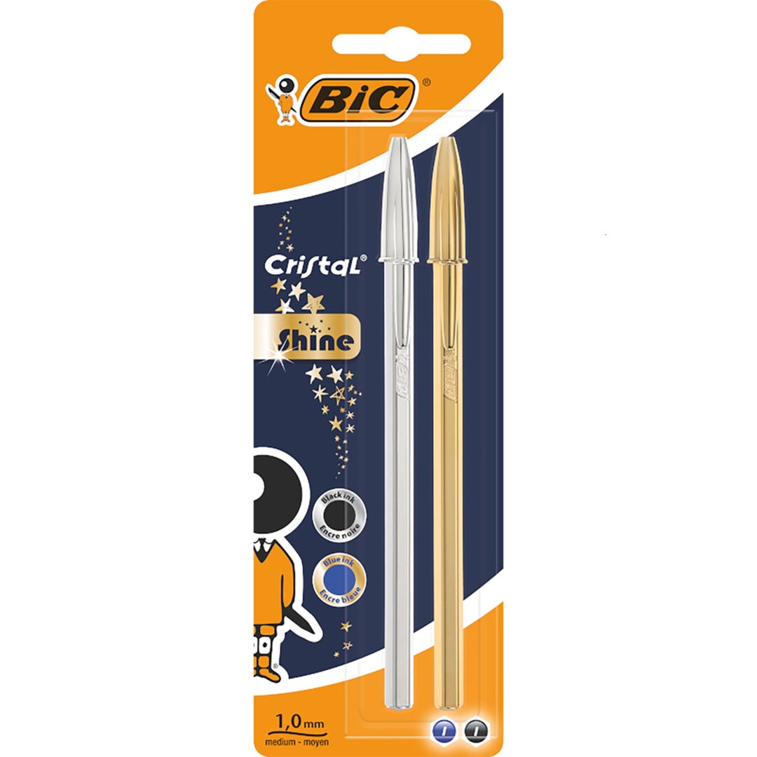 BIC Pack 2 Pens: Gold & Silver Limited Edition 60th Anniversary - Etsy