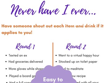Never Have I Ever Virtual Work Game - Etsy