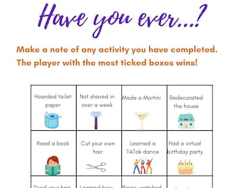 Have You Ever Icebreakers - Etsy