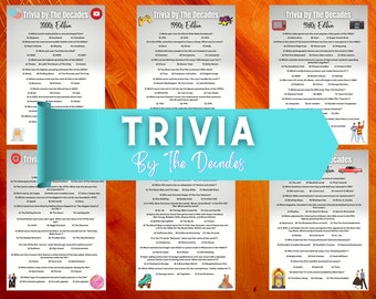 Trivia Sheets Printable - Etsy
