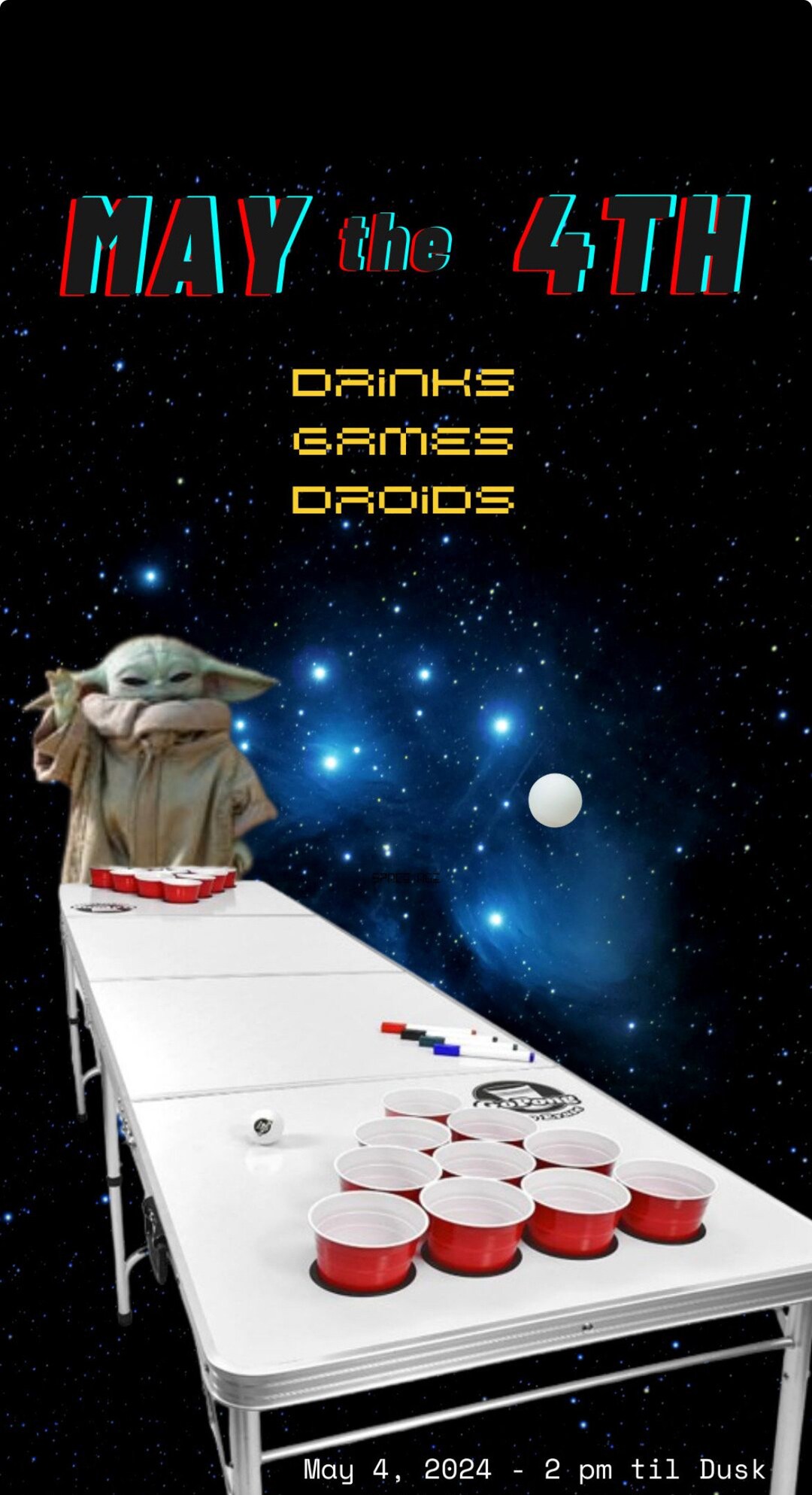 May the 4th Party Invitation Star Wars Digital Download - Etsy