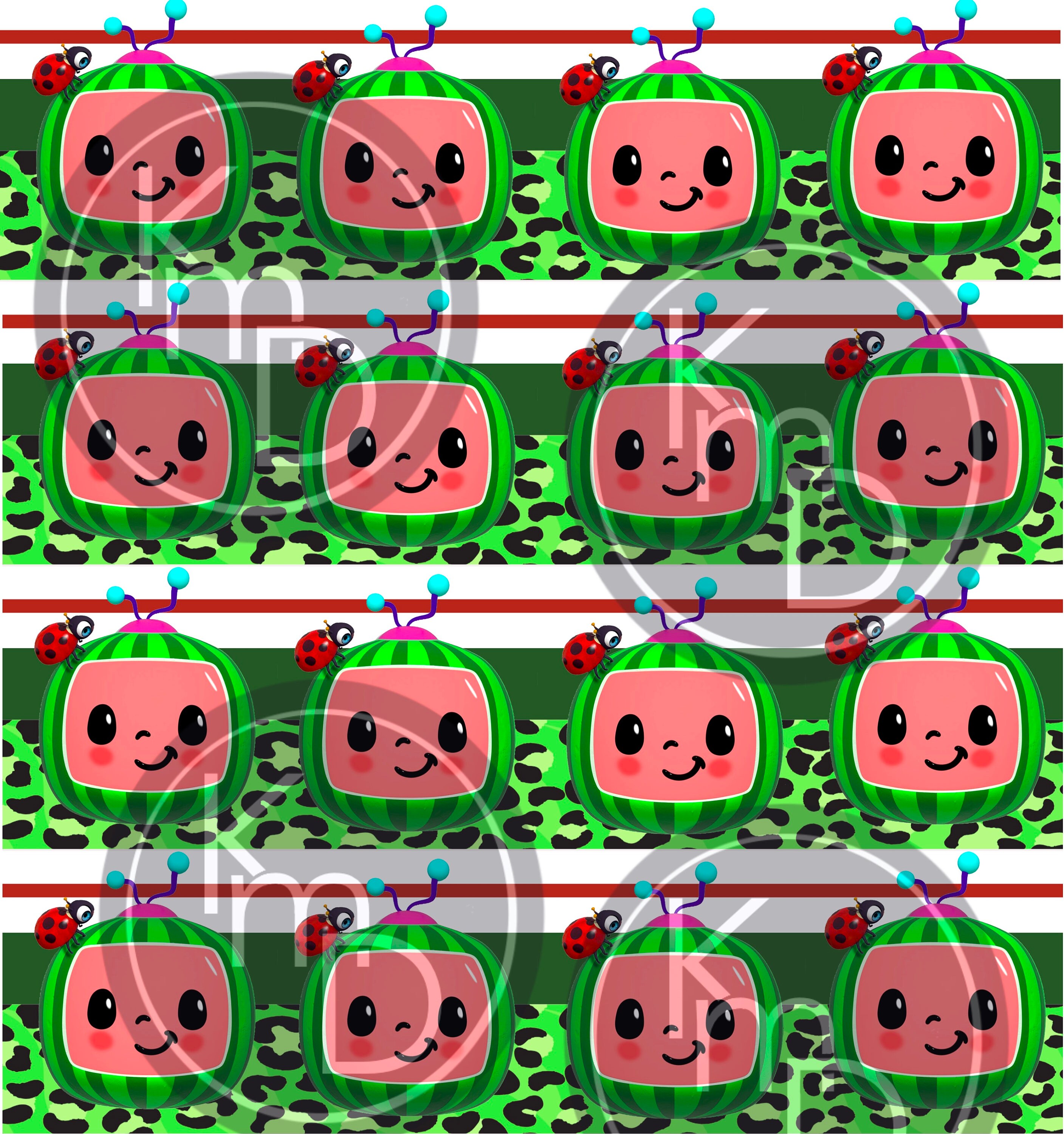 Embellishments Scrapbooking Cocomelon Green Dots Seamless Digital Paper ...