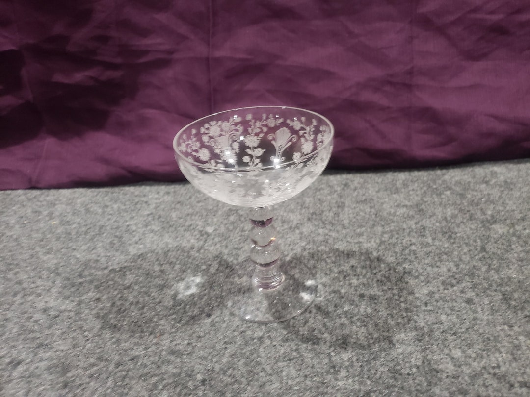 Vintage Duncan Miller "first Love" Pattern #5111 Tall Champagne Sherbet ...