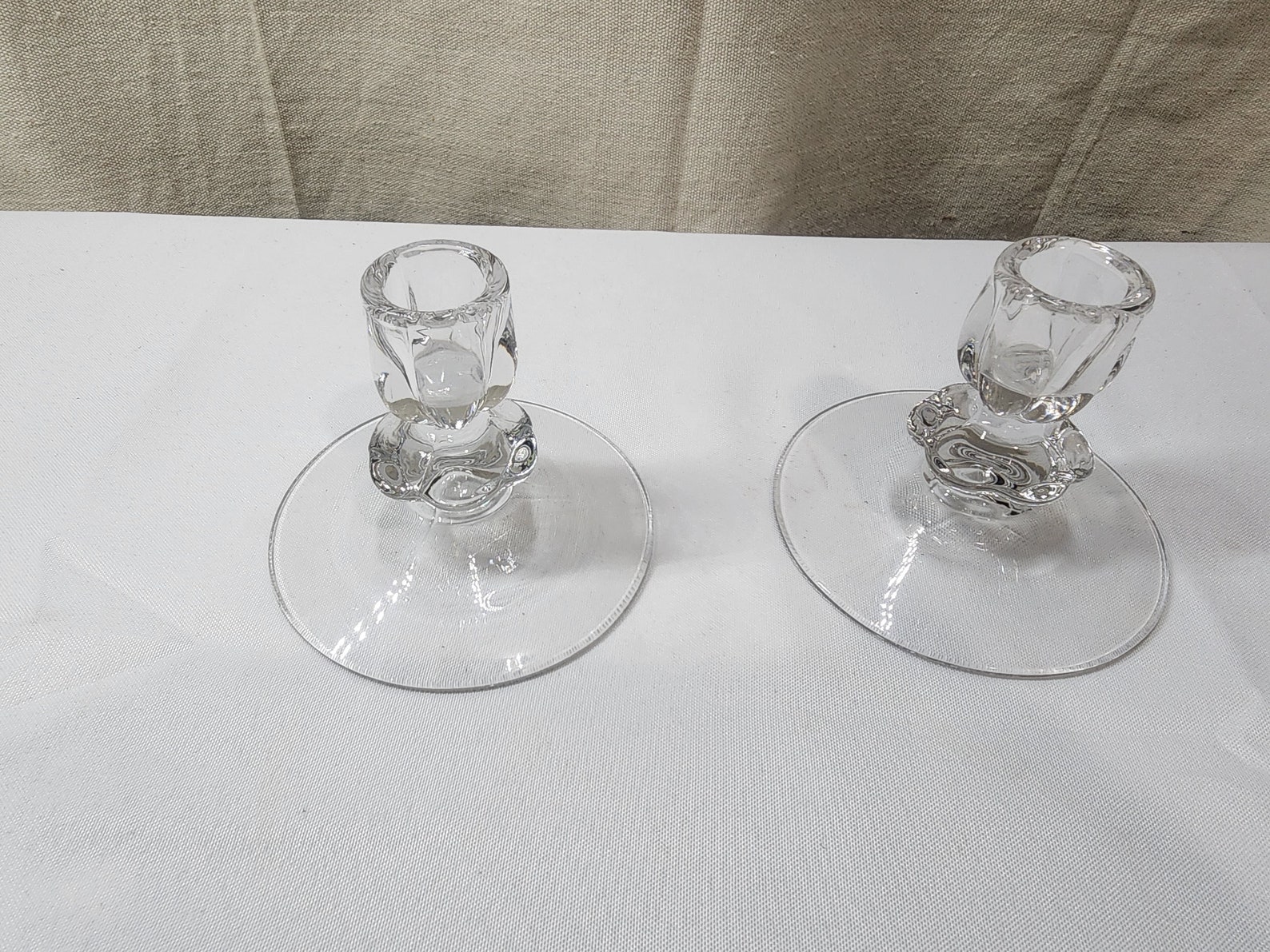 Duncan & Miller Canterbury Single Light Candlestick Holder Set 3.5 ...