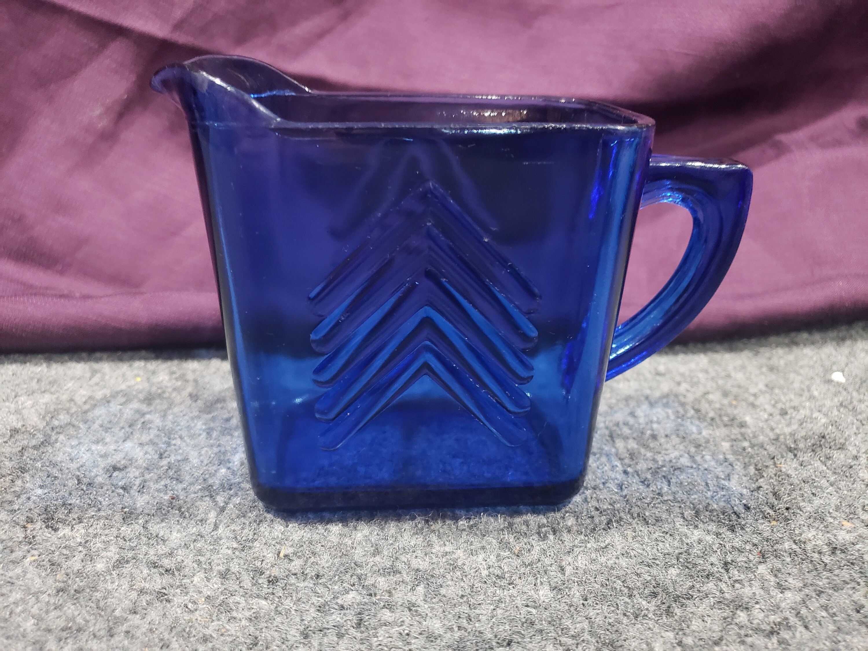 Vintage Hazel Atlas Depression Glass Cobalt Blue Pitcher | Etsy