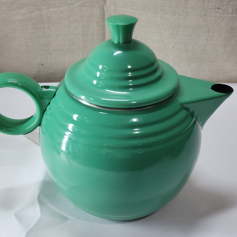 Green Teapot - Etsy