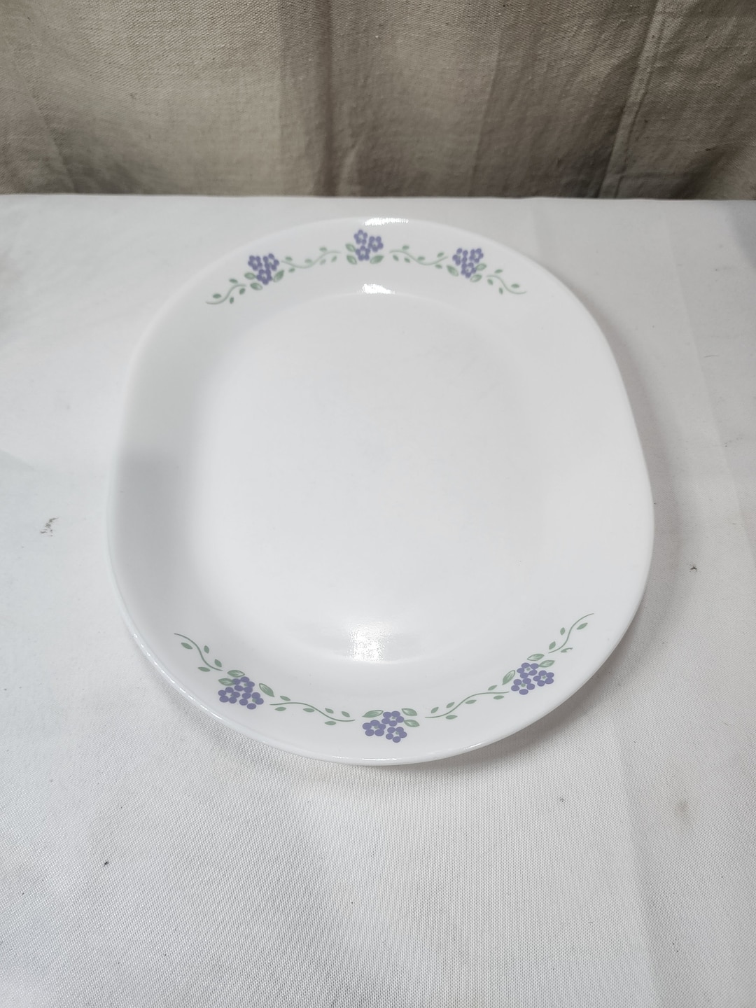 Vintage Corelle Corning Forget Me Not Oval Serving Platter 12 1/4" X 10 ...