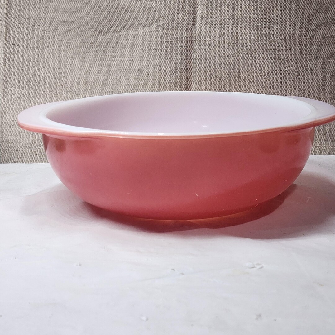 Vintage Pyrex Pink Flamingo 024 2-quart Round Casserole Mixing Bowl W ...