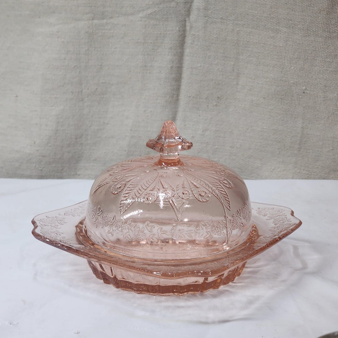 Vintage Jeannette Depression Pink Adam Butter Dish and Lid - Etsy