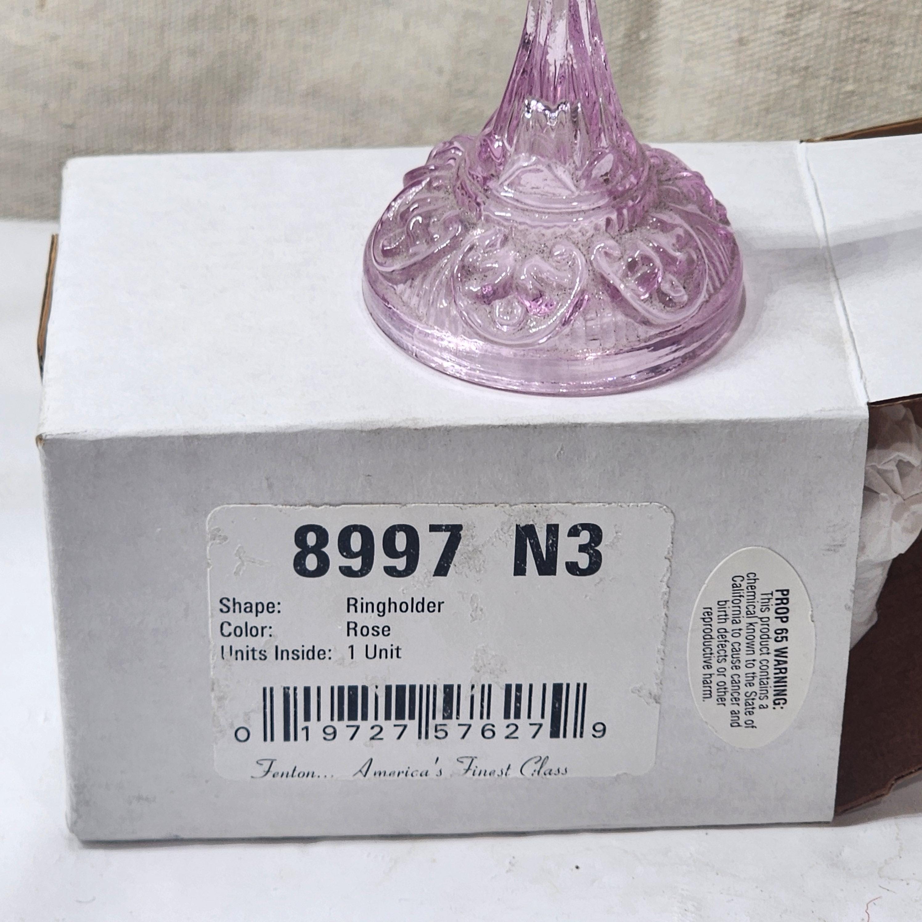 Vintage Fenton Rose Ring Holder #8997 N3 W/ Box - Etsy