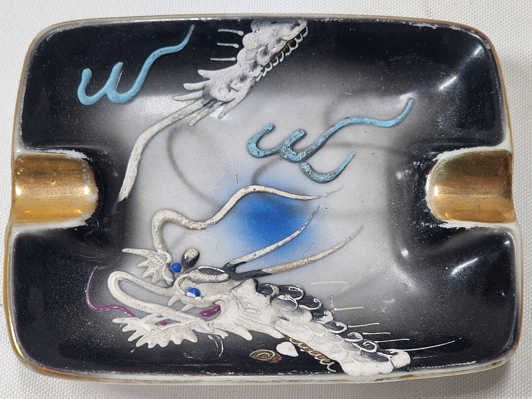 Vintage Dragonware Moriage Ashtray Bottom Dragon - Etsy
