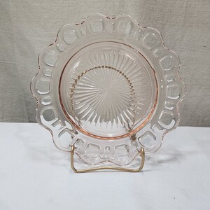 Vintage Old Colony Lace Edge Open Lace Pink 8 1/4" Luncheon Plate - Etsy