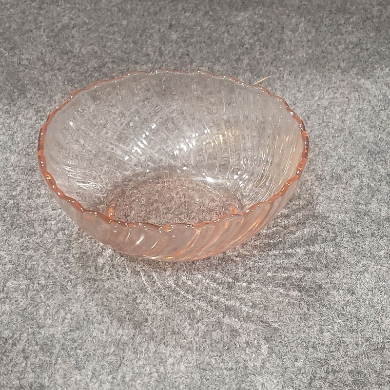 Rosaline Swirl Glass Bowl - Etsy