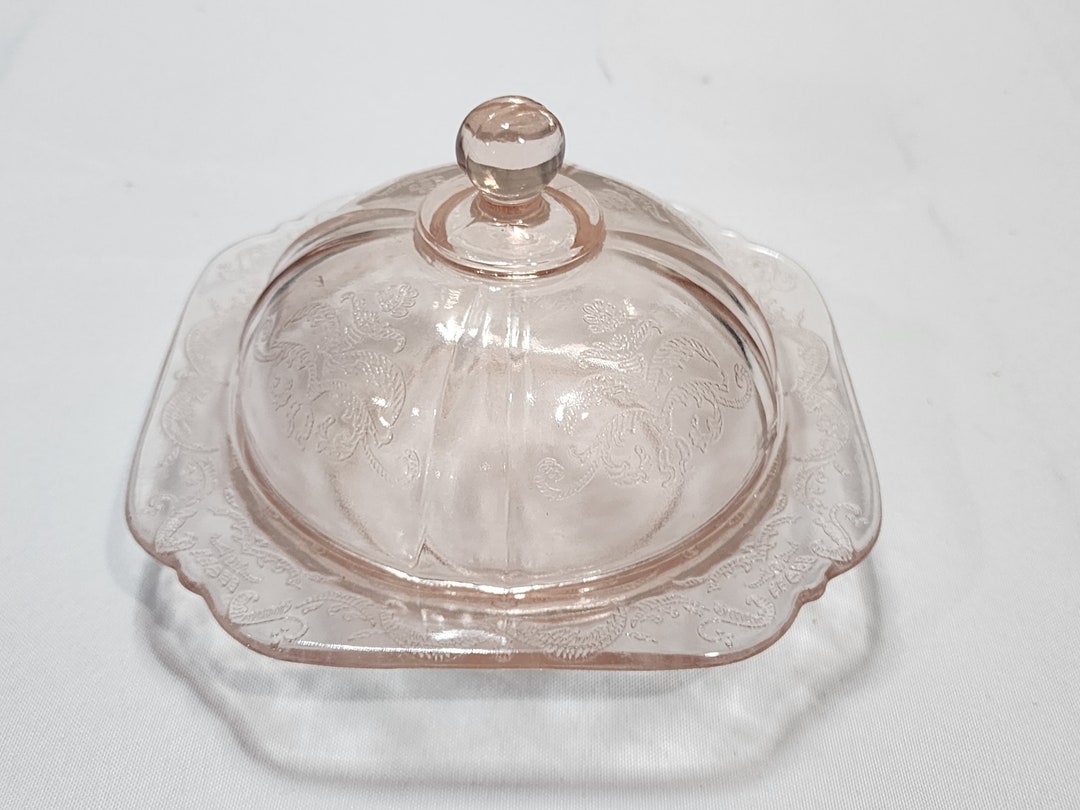 Vintage Indiana Pink Depression Madrid Glass Recollection Etsy